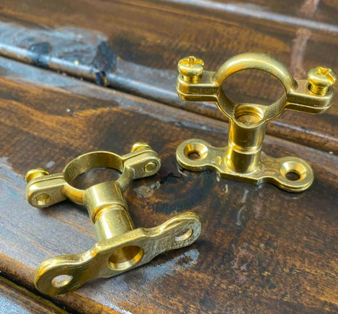 Brass Munsen Ring Pipe Clip 19mm - 10 Pack | Sydney Outdoor Showers